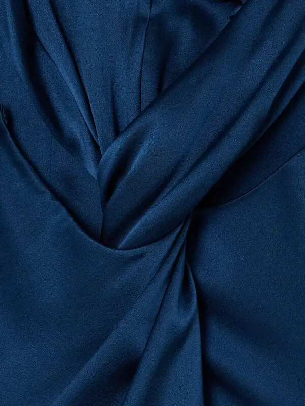 ROKSANDA Nuria Twisted Silk-satin Midi Dress