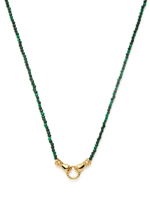 MISSOMA X Harris Reed In Good Hands Mini Beaded Necklace - Green