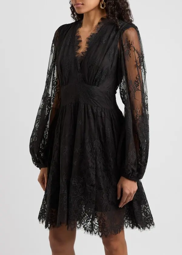 chinese dress ladies byTiMo - Kjoler - Georgette Lace Gown - Daisies
