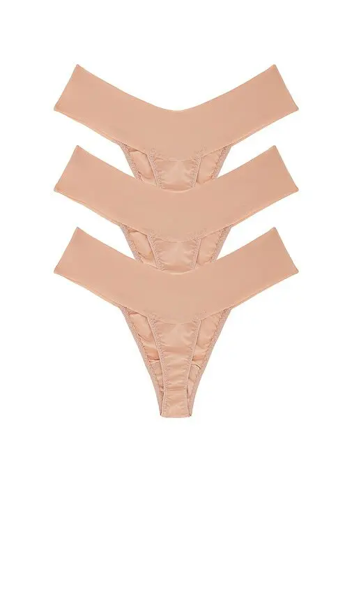 Hanky Panky Natural Rise Thongs 3 Pack