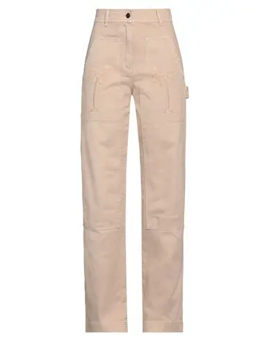 Palm Angels High-waisted Straight Leg Trousers - Beige