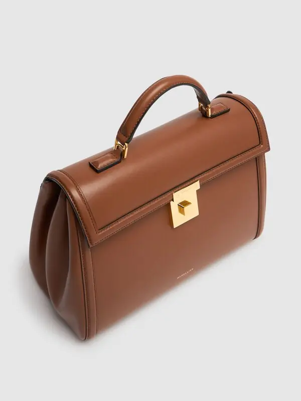 DEMELLIER Midi Paris Smooth Leather Top Handle Bag