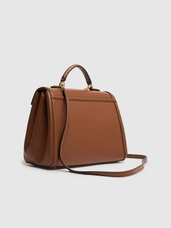 DEMELLIER Midi Paris Smooth Leather Top Handle Bag