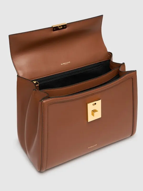 DEMELLIER Midi Paris Smooth Leather Top Handle Bag