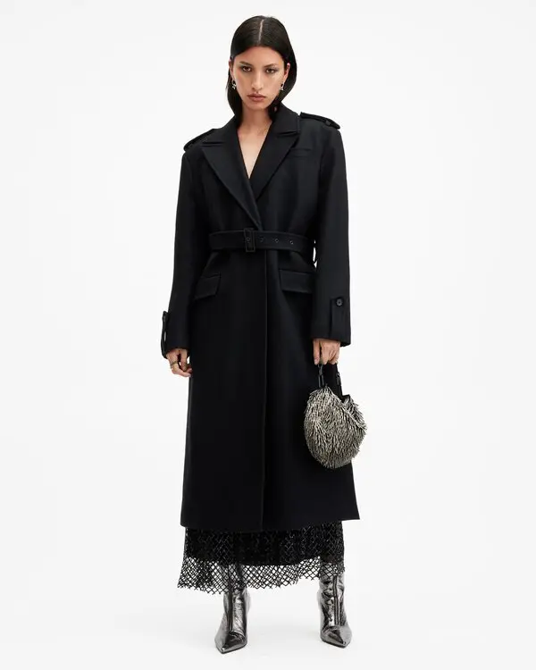 ALLSAINTS Augusta Cashmere Wool Blend Coat