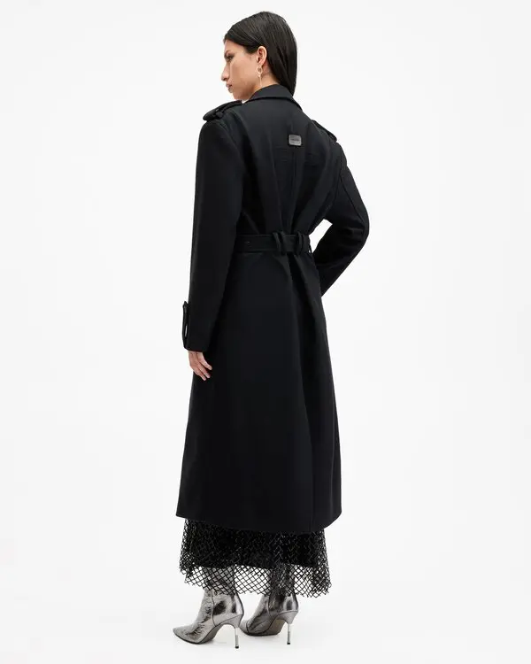 ALLSAINTS Augusta Cashmere Wool Blend Coat