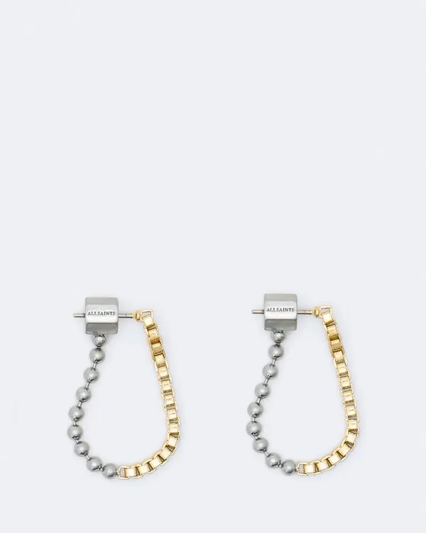 ALLSAINTS Box Chain Ball Earrings - Mix