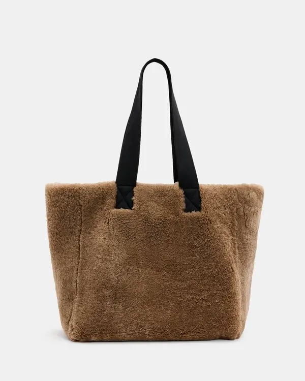 ALLSAINTS Izzy Reversible Shearling Tote Bag