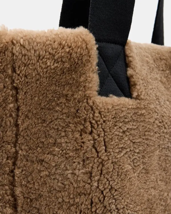 ALLSAINTS Izzy Reversible Shearling Tote Bag
