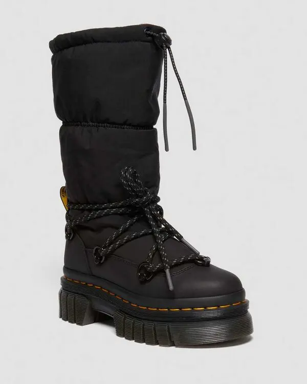 Martens Audrick Padded Hi Boots Black Editorialist