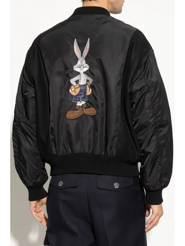 Iceberg X Looney Tunes Bugs Bunny Jacket In Black - 59% Off