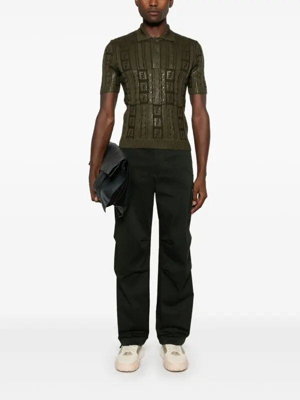Fendi Ff Sparkle Polo Shirt
