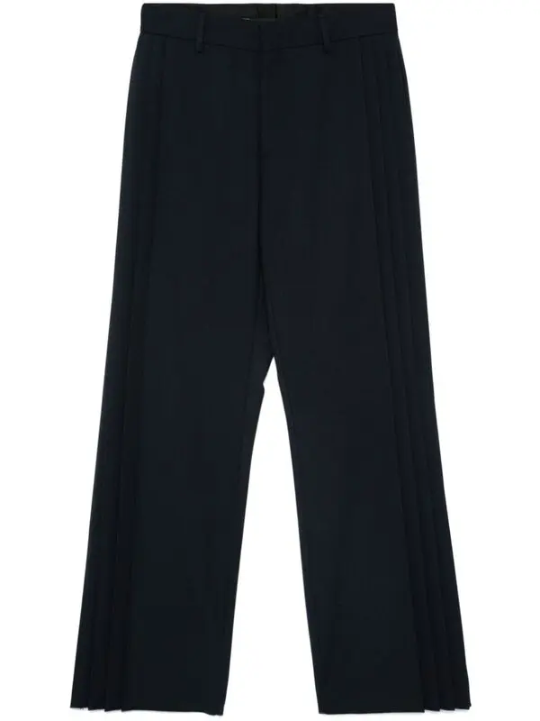 Fendi Pleat-detail Trousers - Blue
