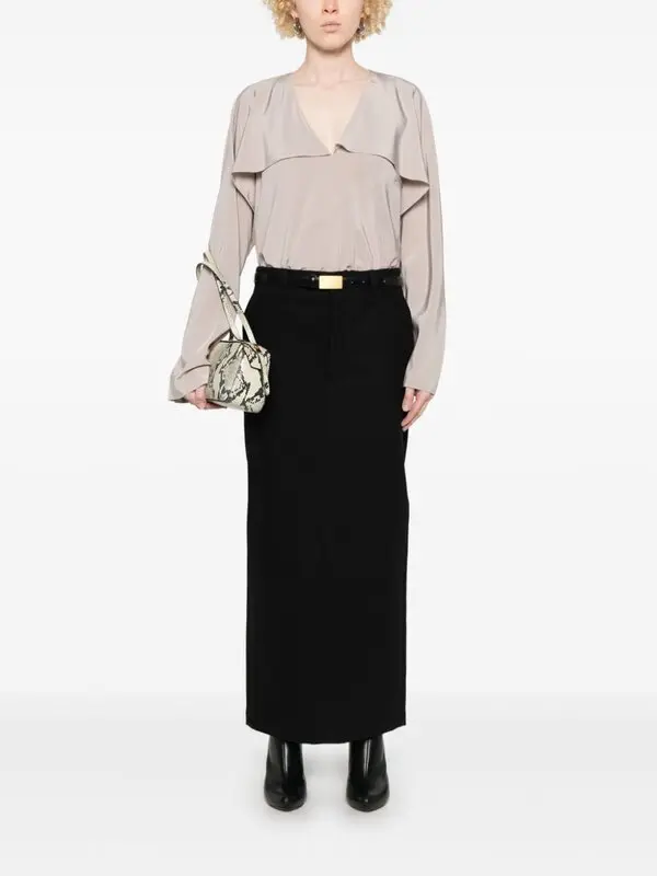 Helmut Lang Scarf Blouse - Grey
