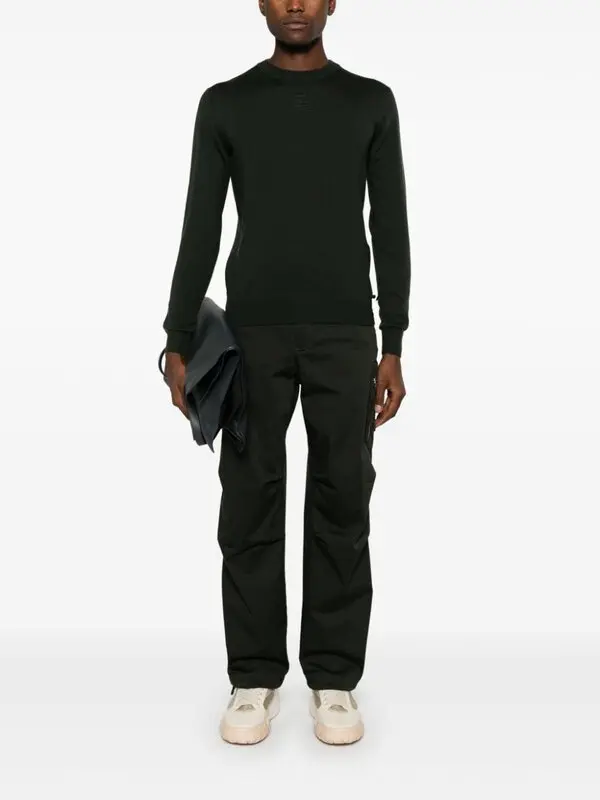 Fendi C-neck Virgin Wool Sweater - Green