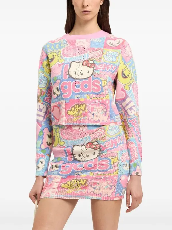 Gcds Hello Kitty Printed Sweater