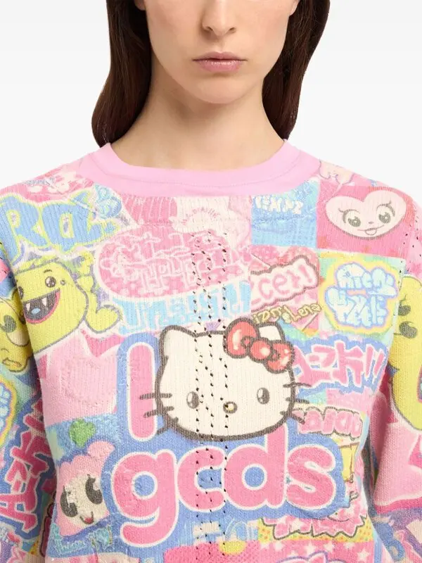 Gcds Hello Kitty Printed Sweater