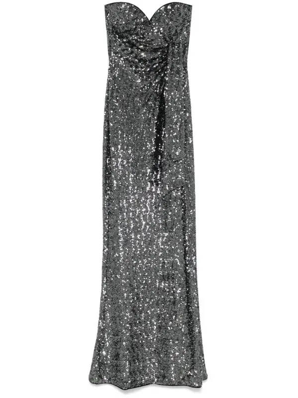 Chiara Boni La Petite Robe Sequinned Maxi Dress - Black