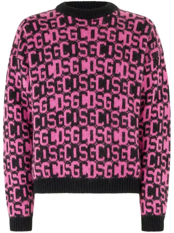 Gcds Intarsia-knit Logo Jumper
