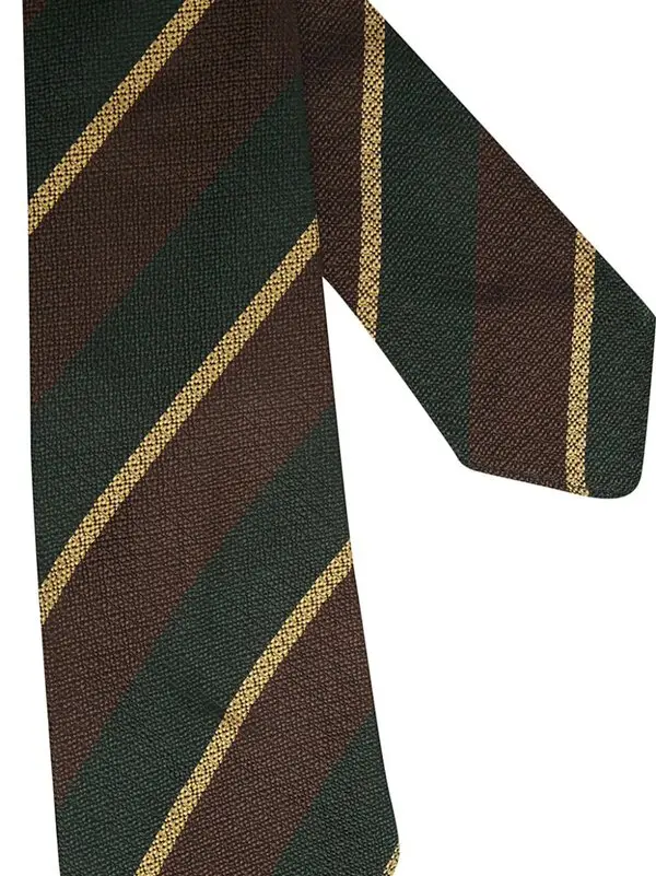 Polo Ralph Lauren Stripe-pattern Silk Tie - Brown