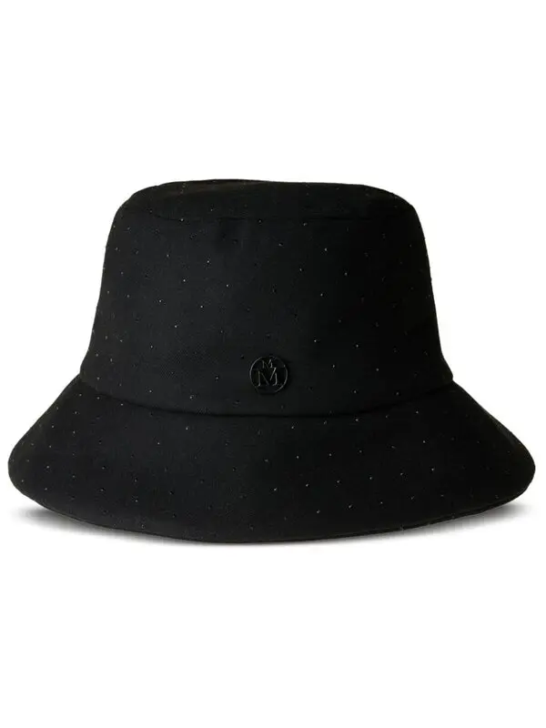 MAISON MICHEL Fredo Bucket Hat - Black