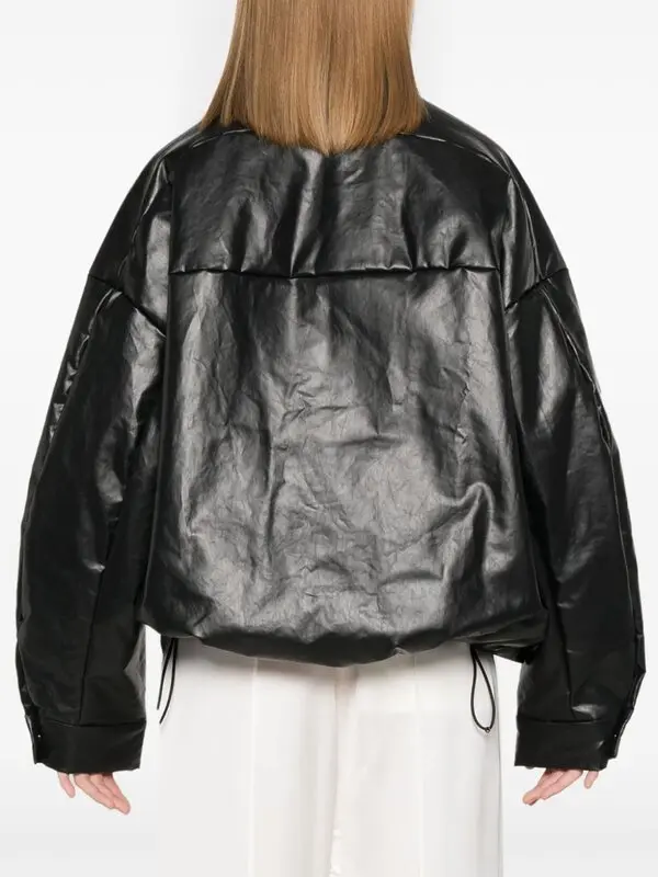 KASSL EDITIONS Polished Bomber Jacket - Black