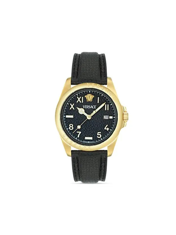 Versace Anteo 41mm Strap Watch - Black