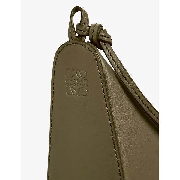 Loewe Hammock Hobo Mini Leather Cross-body Bag - Dark Khaki Green