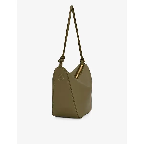 Loewe Hammock Hobo Mini Leather Cross-body Bag - Dark Khaki Green