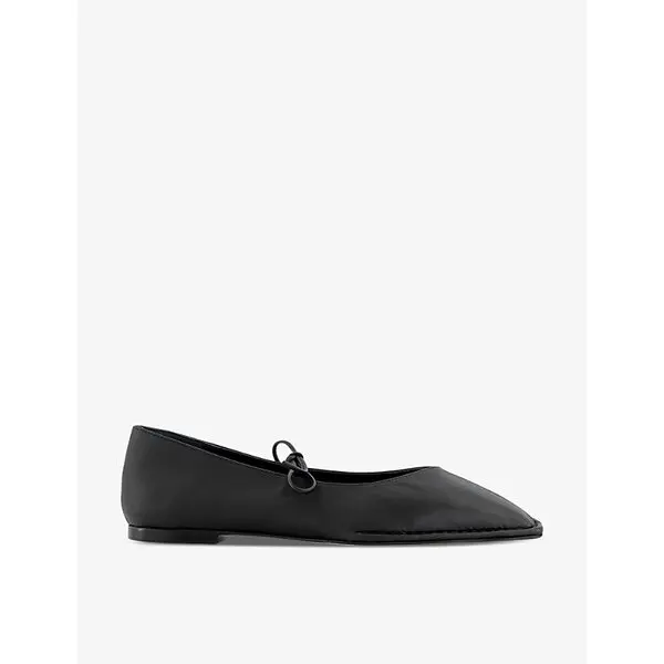 ALOHAS Sway Square-toe Leather Pumps