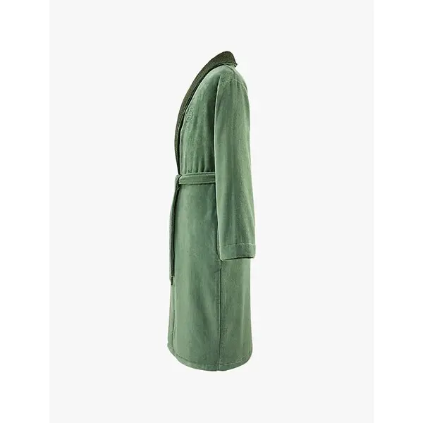 BOSS Double B Shawl-lapel Cotton Bathrobe - Cypres