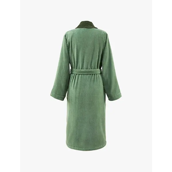 BOSS Double B Shawl-lapel Cotton Bathrobe - Cypres