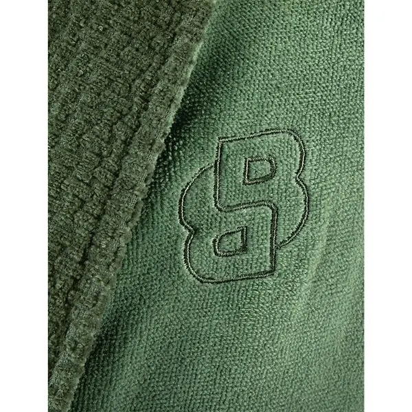 BOSS Double B Shawl-lapel Cotton Bathrobe - Cypres