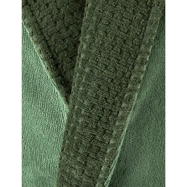 BOSS Double B Shawl-lapel Cotton Bathrobe - Cypres
