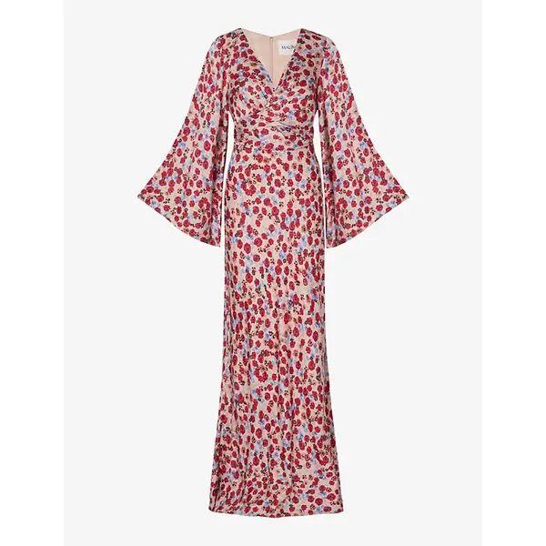 Malina Juliet Floral-Print Maxi Dress In Mini Rose - 33% Off | Editorialist