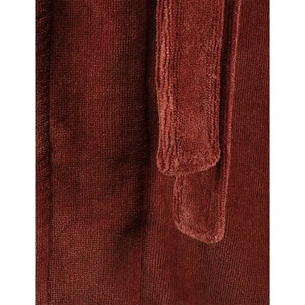 BOSS Double B Shawl-lapel Cotton Bathrobe - Lava
