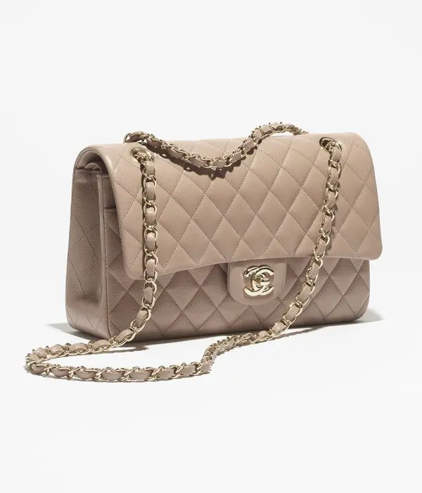 Chanel Classic 11.12 Handbag - Dark Beige