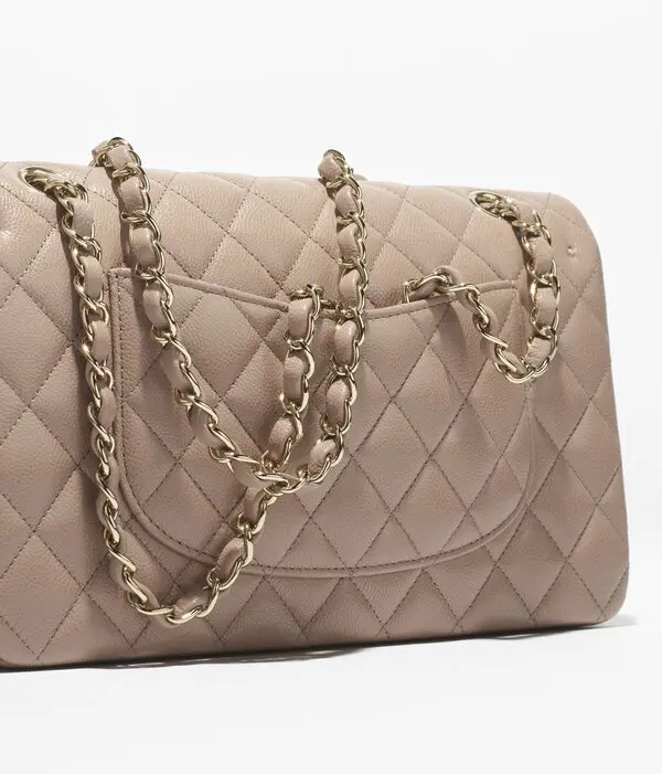 Chanel Classic 11.12 Handbag - Dark Beige