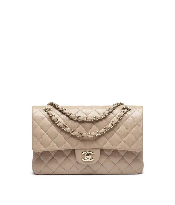 Chanel Classic 11.12 Handbag - Dark Beige