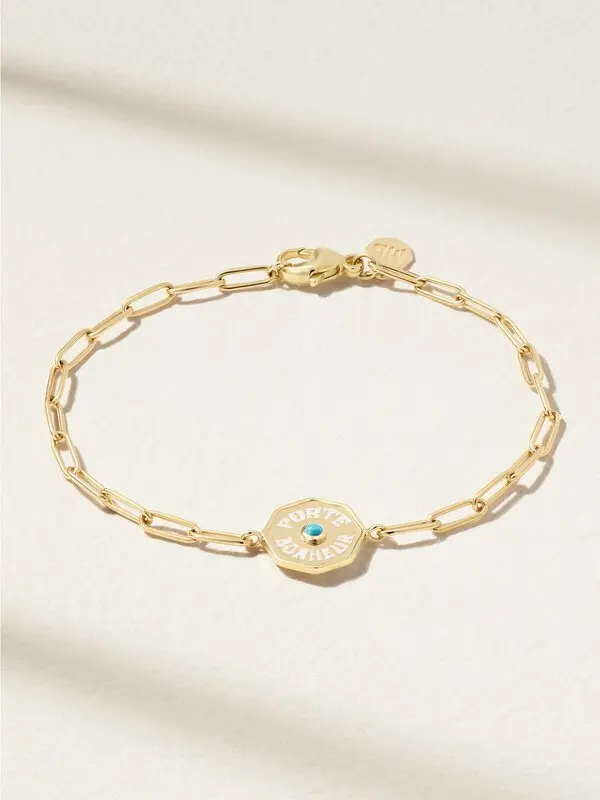 MARLO LAZ Wee Porte Bonheur Coin Bracelet - Gold
