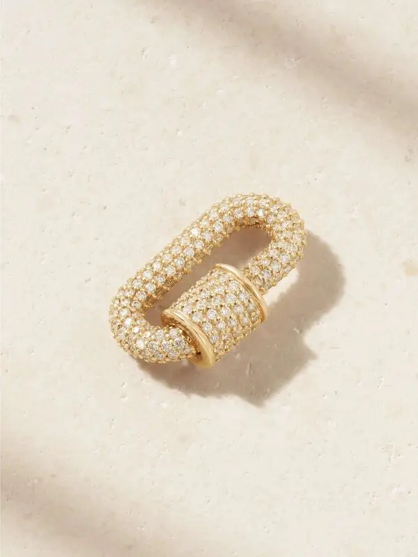 MARLA AARON Allstone Chubby Babylock 14-karat Diamond Pendant
