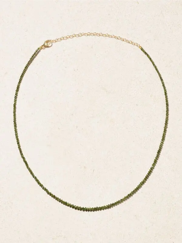 Jia Jia Gold Diamond Necklace - Green