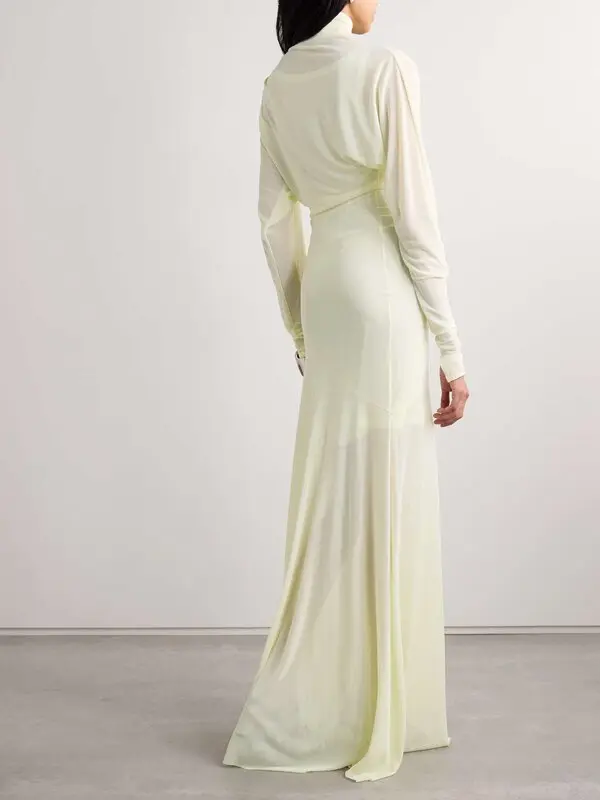 Proenza Schouler Paula Draped Maxi Dress - Yellow