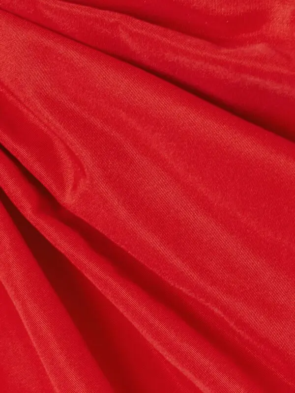 Bernadette Estee Bow-embellished Taffeta Mini Dress - Red