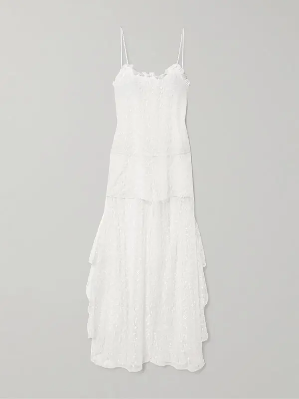 Chloé Ruffled Lace Jumpsuit