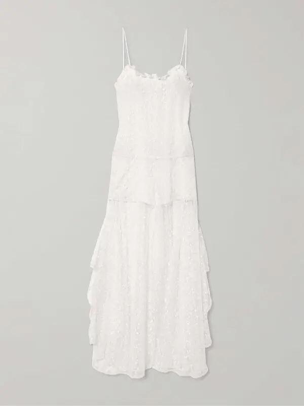 Chloé Ruffled Lace Jumpsuit