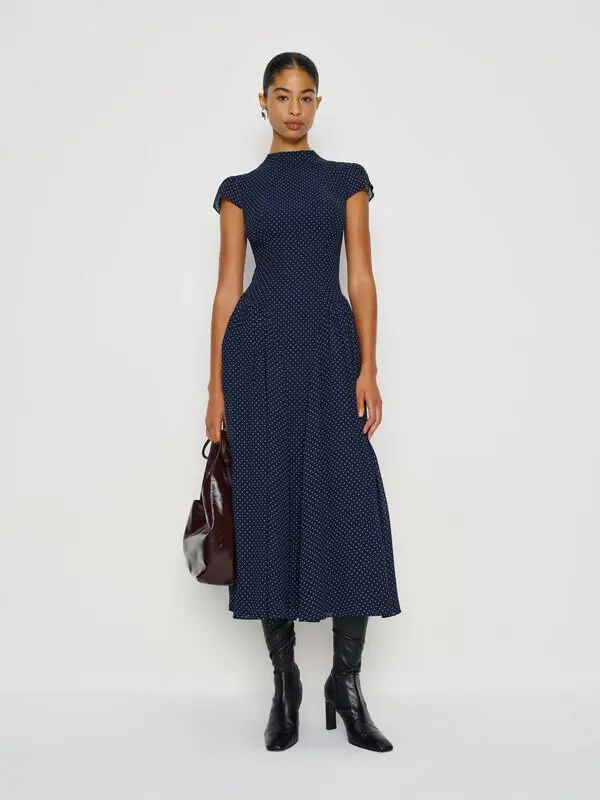 REFORMATION Maven Maxi Dress - Blue