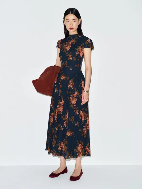REFORMATION Maven Maxi Dress - Blue