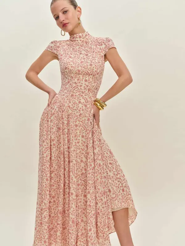 REFORMATION Maven Maxi Dress - Pink