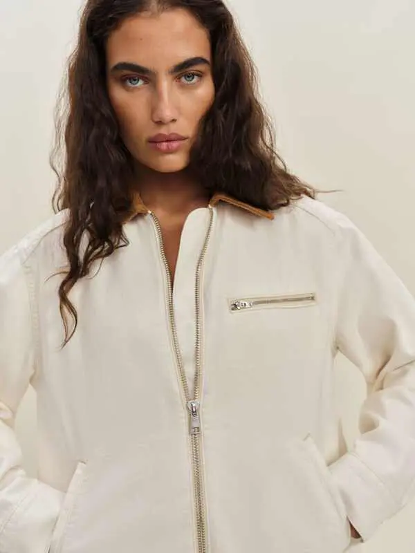 REFORMATION Harrison Utility Jacket - Ivory